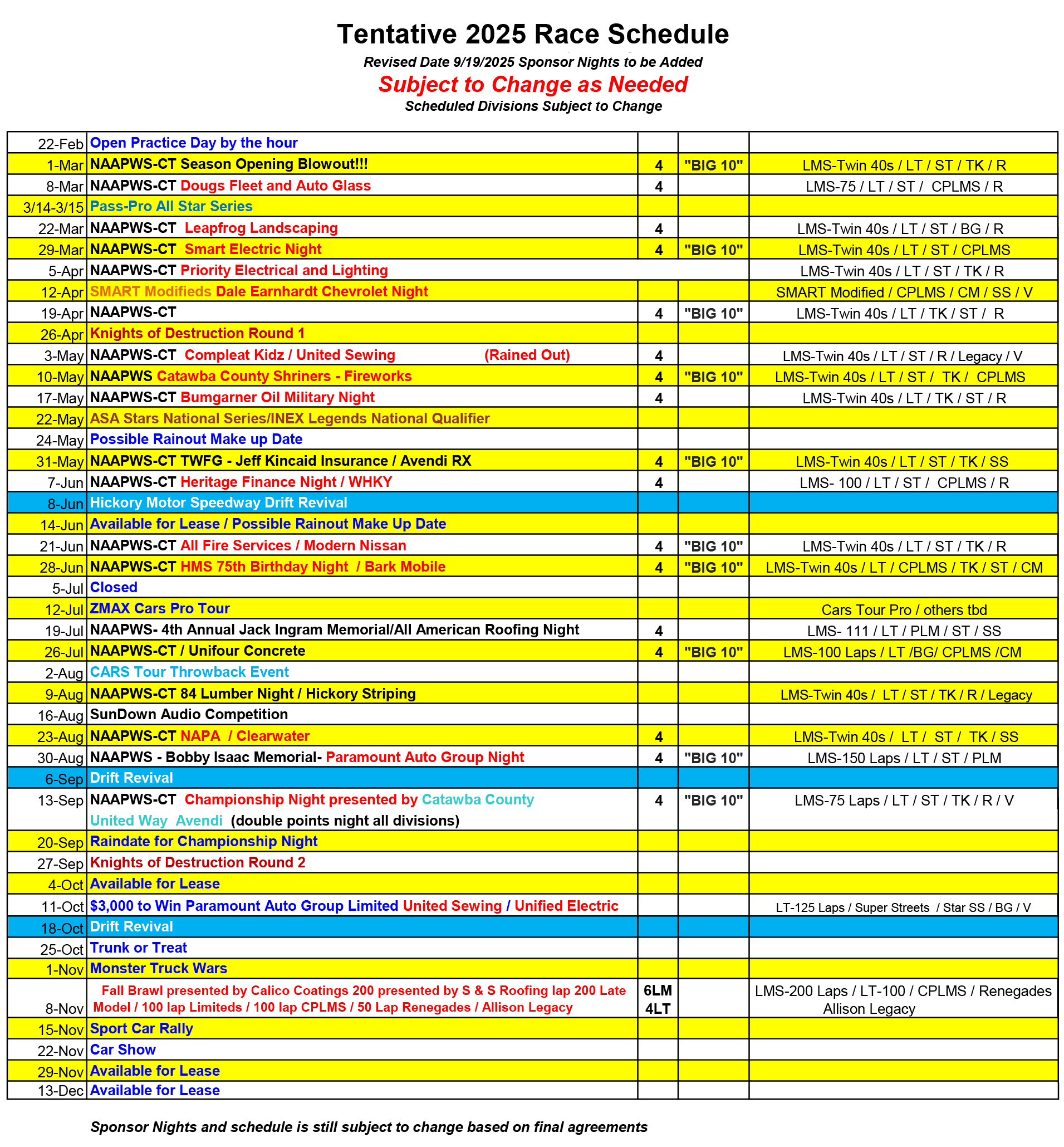 2025 Official HMS Schedule 9-19 -1
